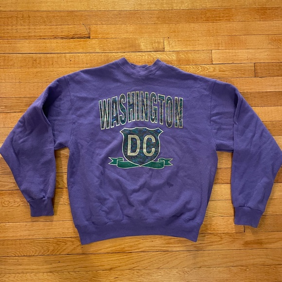 Hanes | Sweaters | Vtg 9s Washington Dc Vintage Crewneck Sweater Mens ...